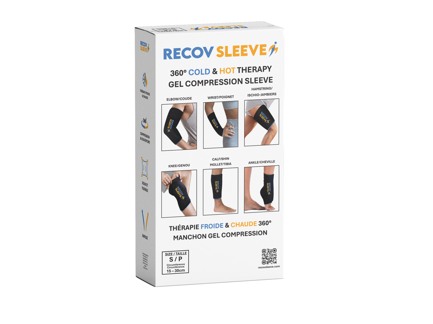 RECOV SLEEVE - 360° Cold & Hot Gel Compression Sleeve – RECOV WELL